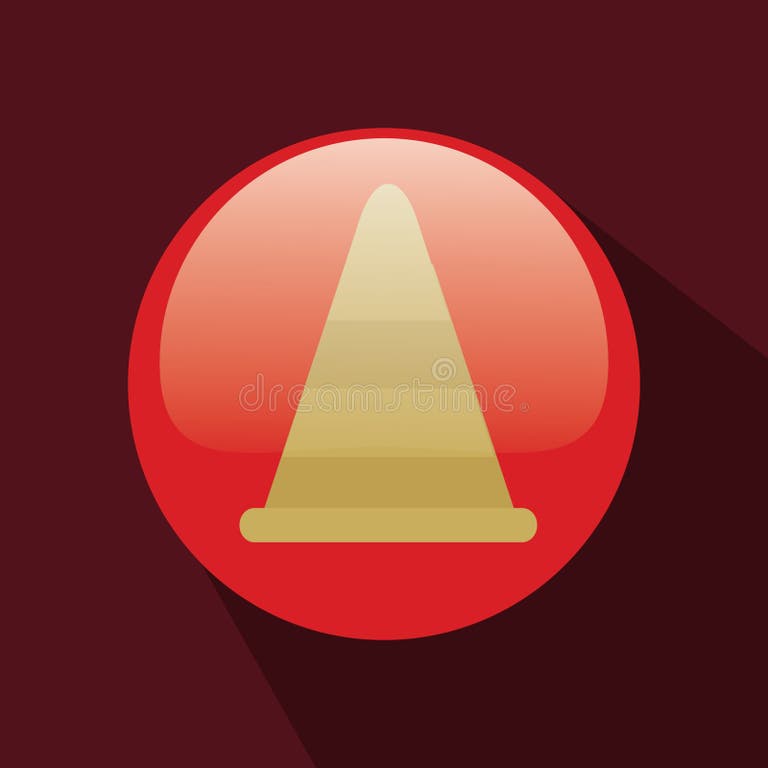 Hazard Cone. Vector Illustration Decorative Design Stock Vector ...