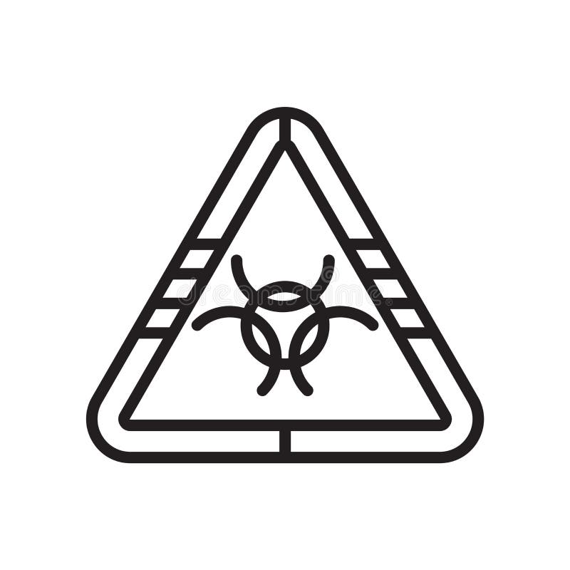 Hazard Icon Vector Sign and Symbol Isolated on White Background, Hazard ...