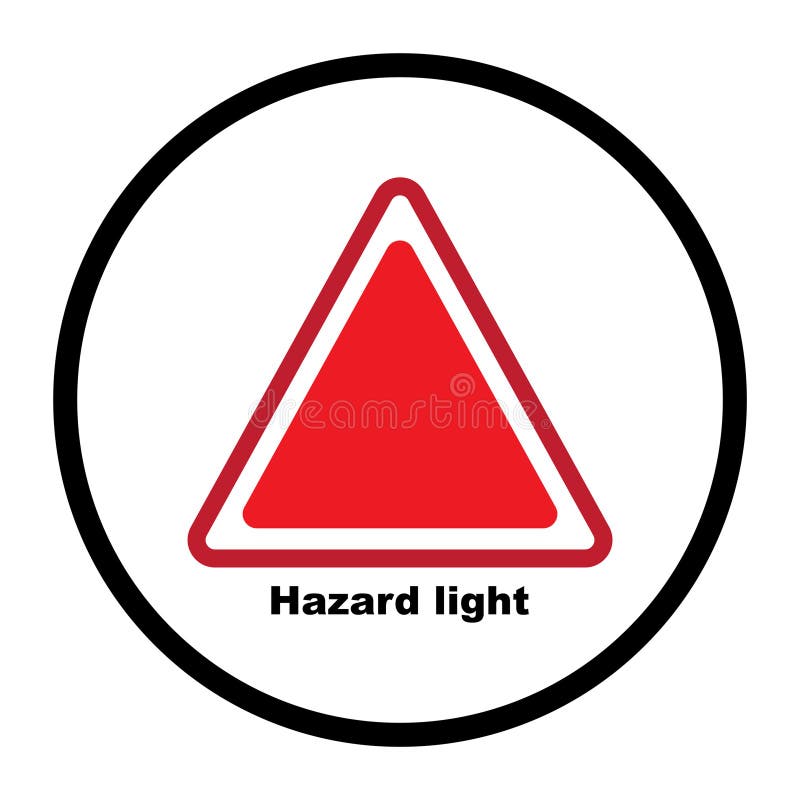Hazard light icon stock vector. Illustration of triangle - 287526855