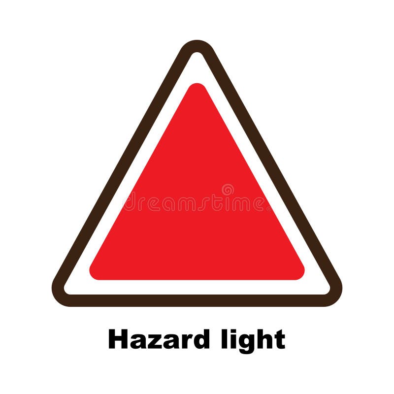 Hazard light icon stock vector. Illustration of design - 287526857