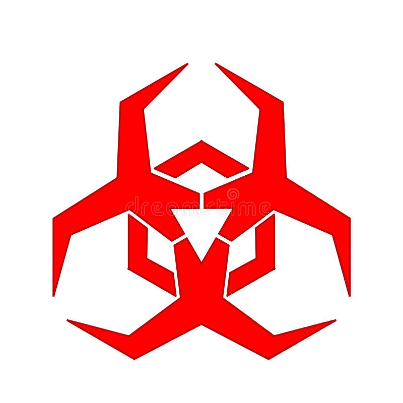 Hazard Symbol Logo stock vector. Illustration of design - 343698344