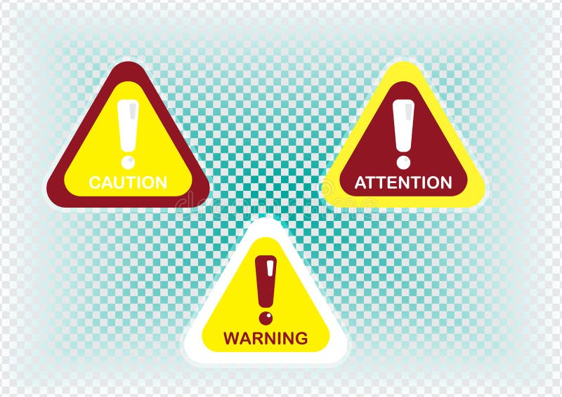 Hazard Warning Attention and Caution Sign. Vector Illustration, EPS10 ...