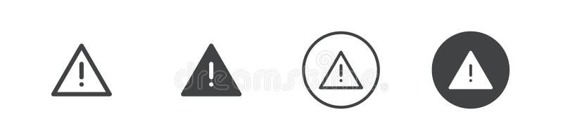 Hazard Warning Attention Icon Vector Logo Outline Stock Vector ...