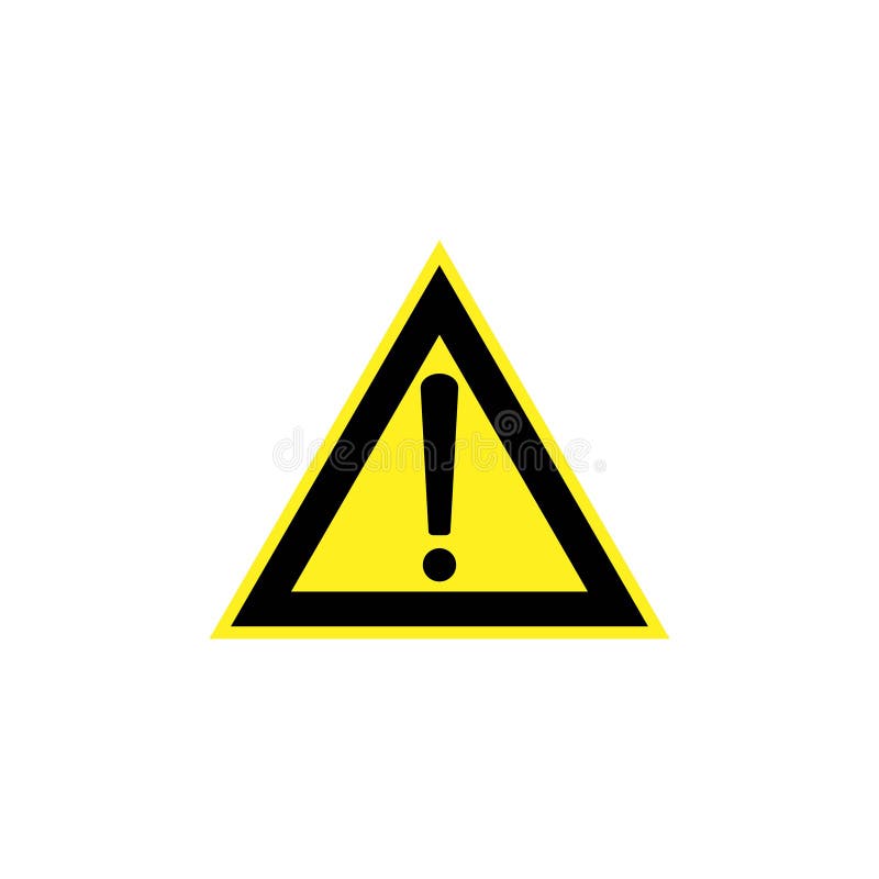 Hazard Warning Attention Sign with Exclamation Mark Symbol Vector ... Hazard Warning Attention Sign with Exclamation Mark Symbol Vector ...