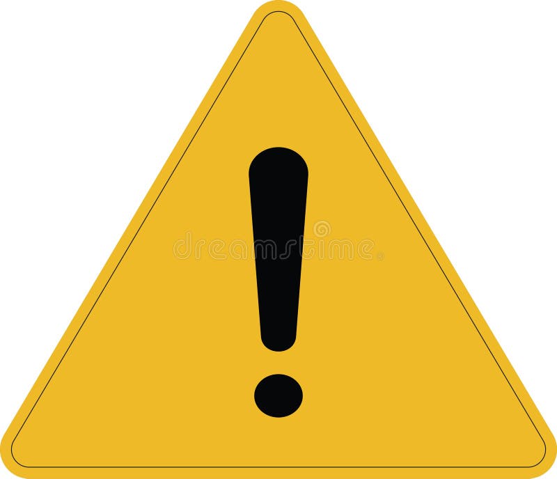 Hazard Warning Attention Sign , Yellow Warning Danger Sign Stock Vector ... Hazard Warning Attention Sign , Yellow Warning Danger Sign Stock Vector ...