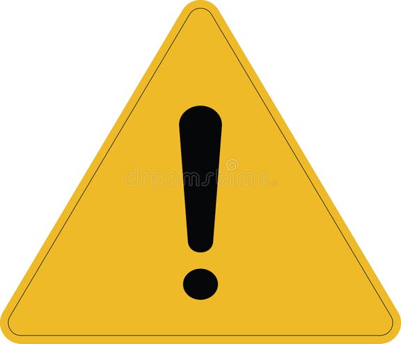 Hazard Warning Attention Sign , Yellow Warning Danger Sign Stock Vector ...