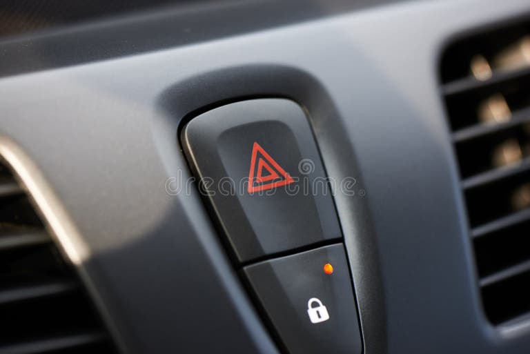 Hazard light button stock image. Image of detail, electric - 139266035