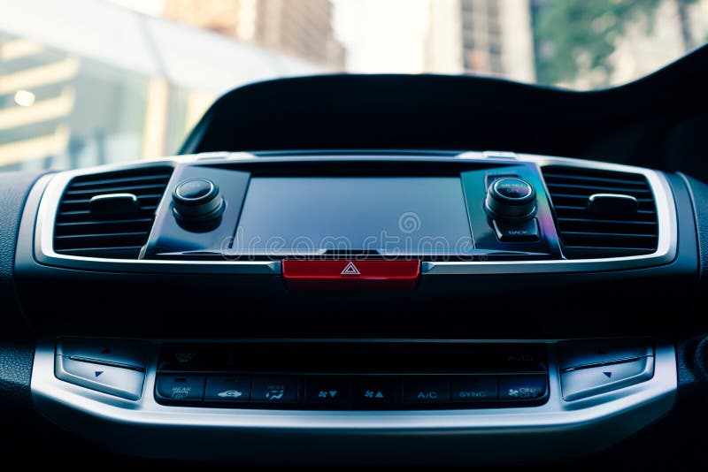Hazard Warning Light Switch on Modern Car Dashboard Stock Photo - Image ...