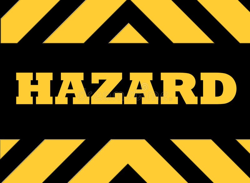 Red Hazard warning sign stock illustration. Illustration of graphic ...