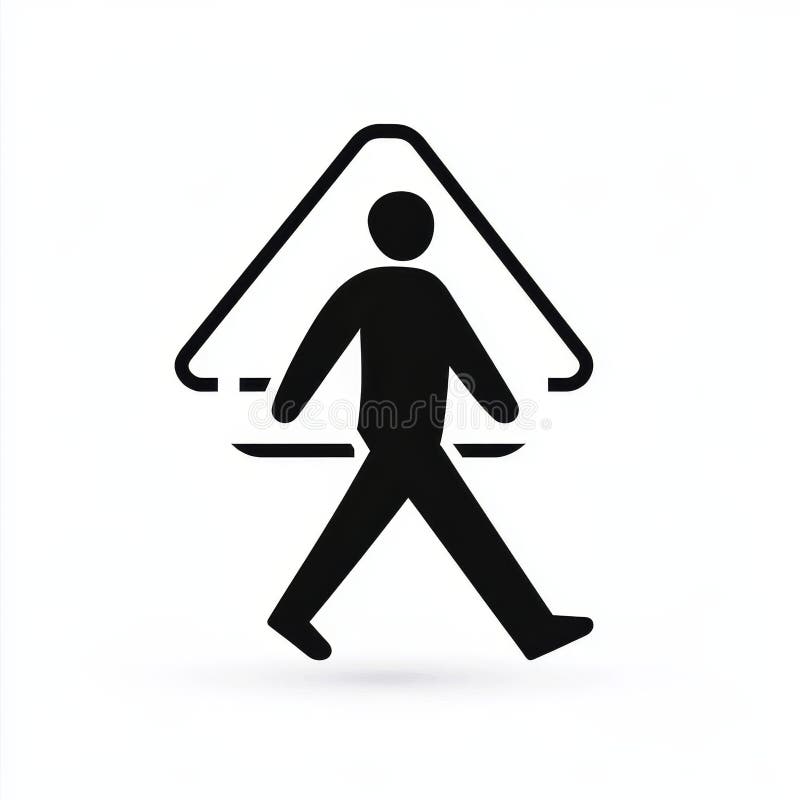 Hazard Warning Sign Icon, Vector Best Flat Icon, EPS. Stock ...