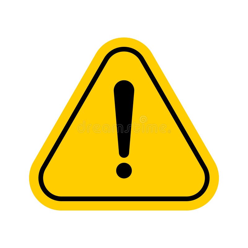 Hazard warning symbol. stock vector. Illustration of danger - 155383431