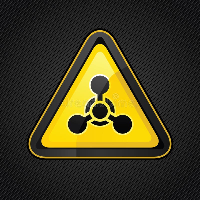Hazard Warning Triangle Chemical Weapon Sign Stock Vector ...