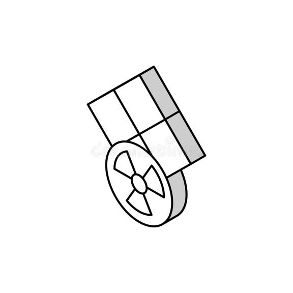 Hazardous Materials Tool Work Isometric Icon Vector Illustration Stock ...