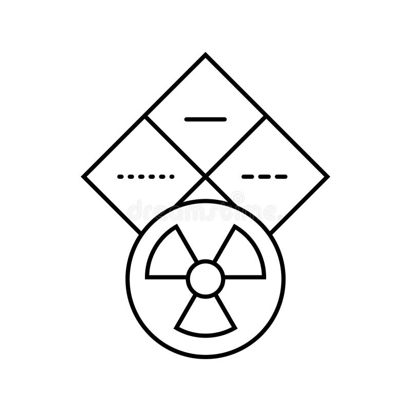 Hazardous Materials Tool Work Line Icon Vector Illustration Stock ...