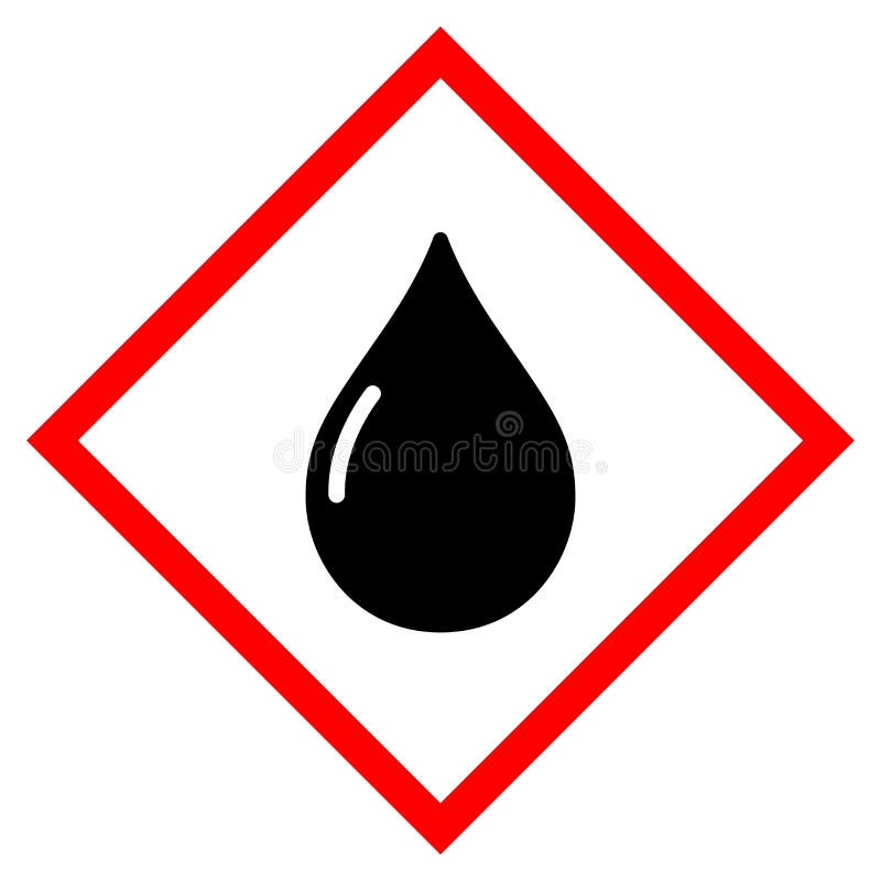 Hazardous Oil Symbol Sign, Vector Illustration, Isolate on White ...