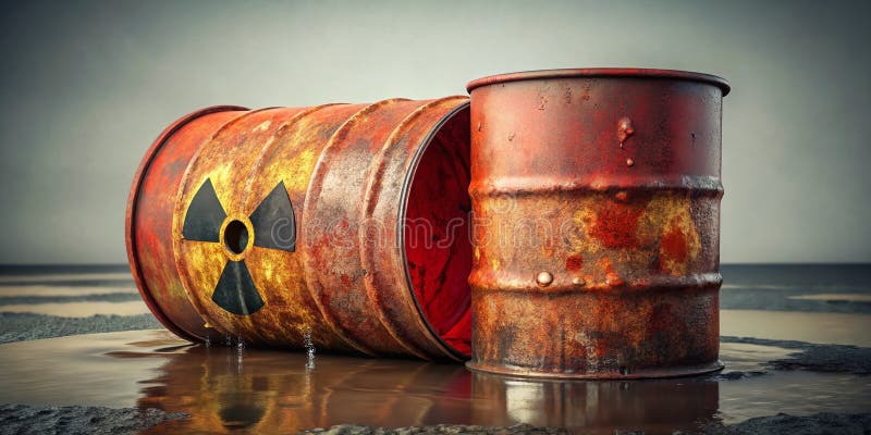 Hazardous Radioactive Waste Drum a Visual Representation of Nuclear ...