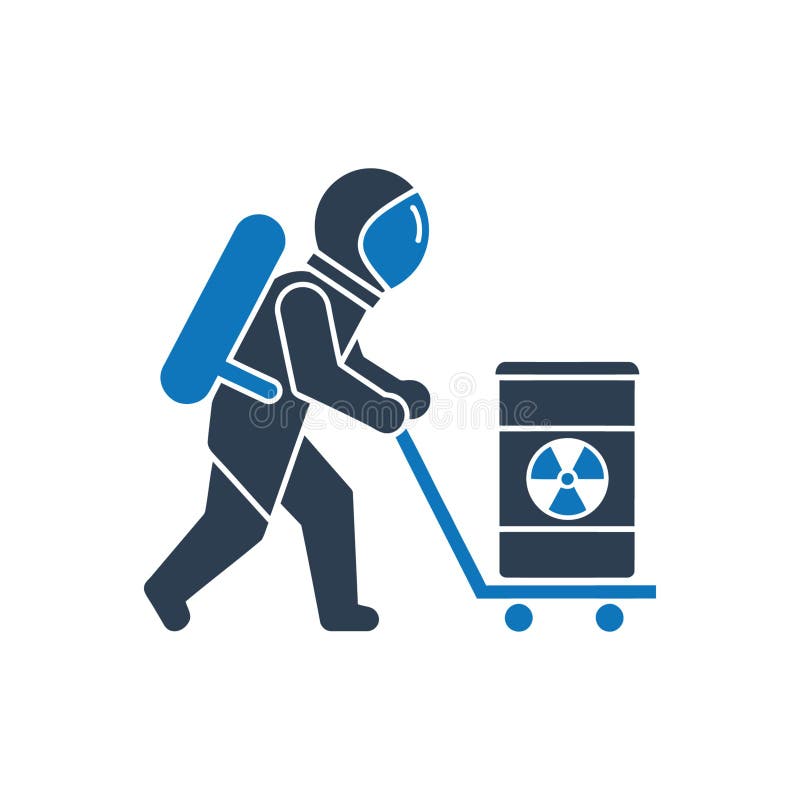 Hazardous Waste Handling Icon Stock Illustration - Illustration of ...