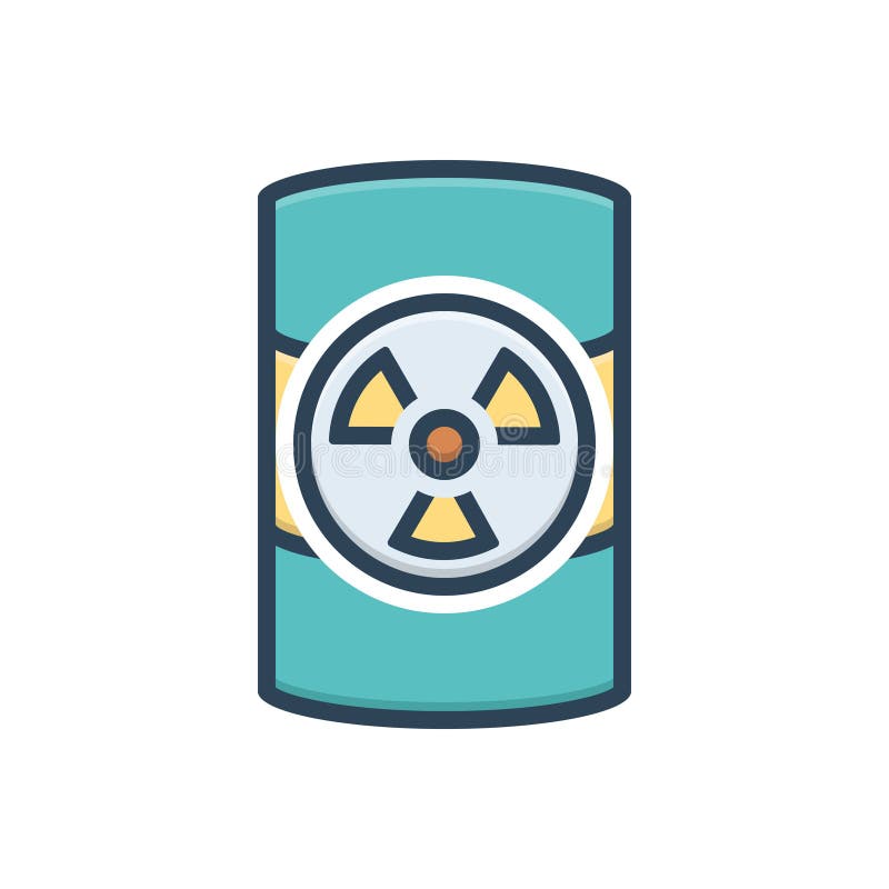 Color Illustration Icon for Hazardous Waste, Dangerous and Perilous ...