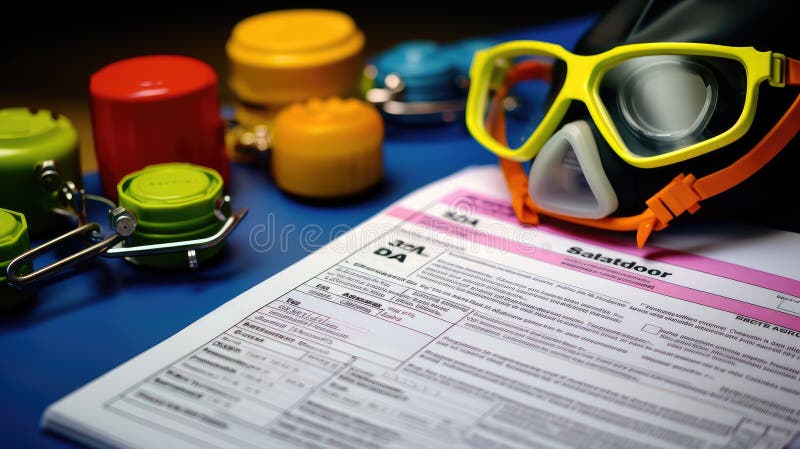Hazards safety data sheet stock illustration. Illustration of chemical ...