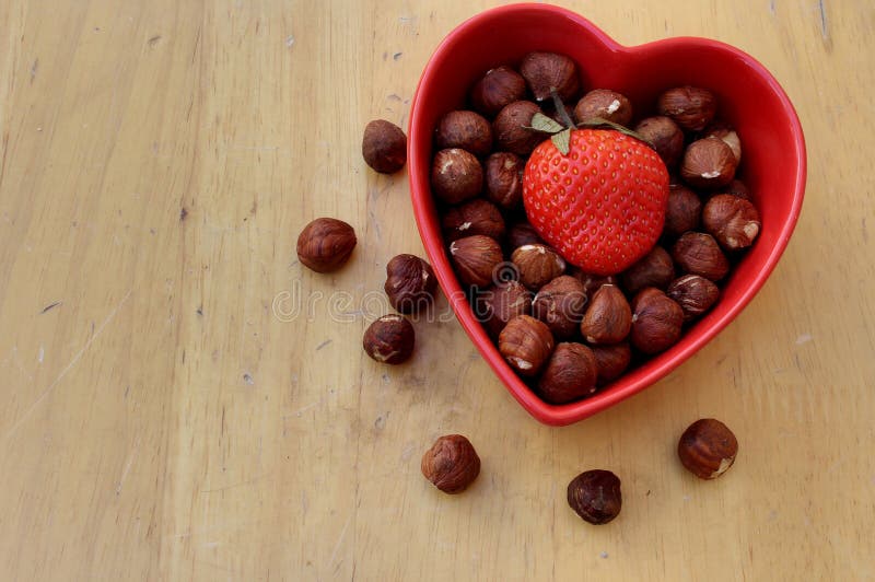 Hazel heart stock photo. Image of hazel, nutshell, nature - 86032858