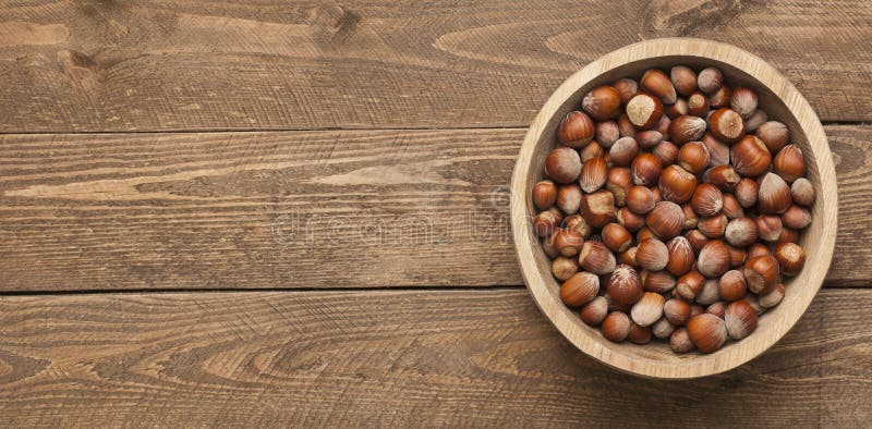 Hazelnut in a bowl stock photo. Image of nature, large - 41531084