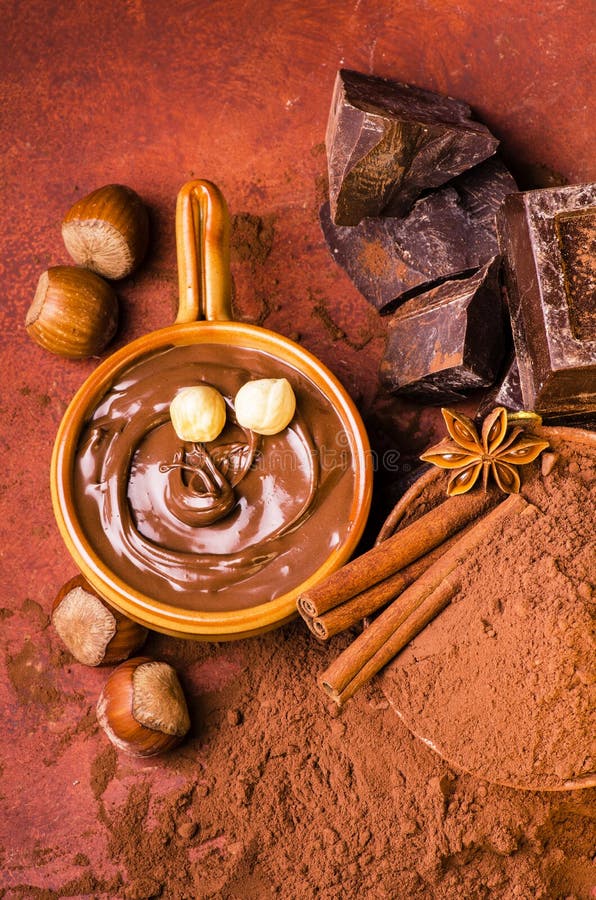 Hazelnut cocoa cream stock image. Image of aroma, sweetness - 151804653