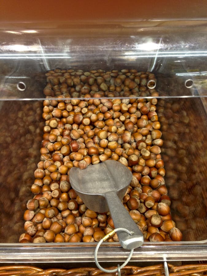 Hazelnut container stock photo. Image of purchase, consumer - 56654618