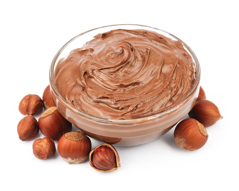 Hazelnut Cream with Hazelnuts Stock Image - Image of cream, filbert ...