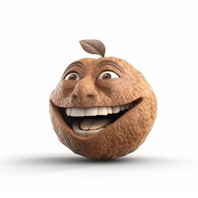 Hazelnut Fun: a Playful Character with a Merrily Laugh. Generated AI ...