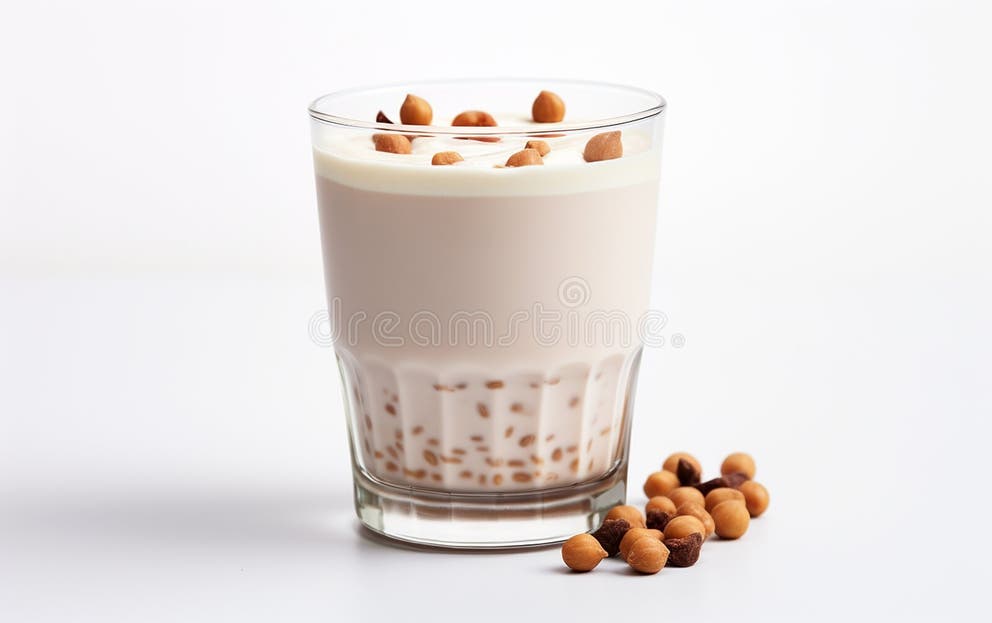 Hazelnut Milkshake Transparent Background Stock Illustration ...