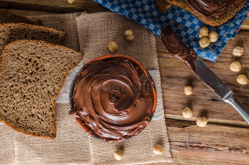 Hazelnut spread delicious stock image. Image of nutella - 82370263