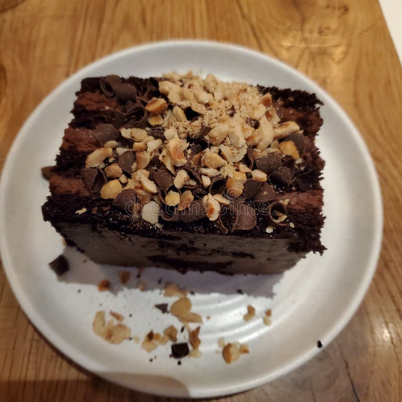 Hazelnut Torte Chocolate Mousse Dessert Cake Editorial Image - Image of ...