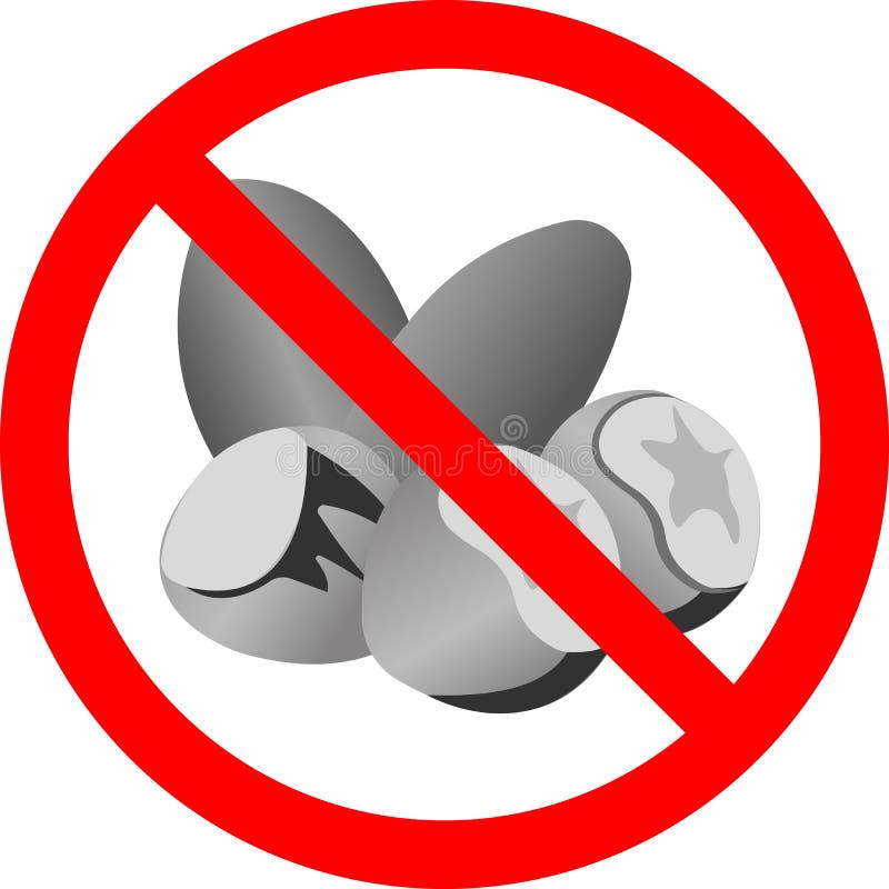 No Nuts Sign Stock Illustrations – 116 No Nuts Sign Stock Illustrations ...
