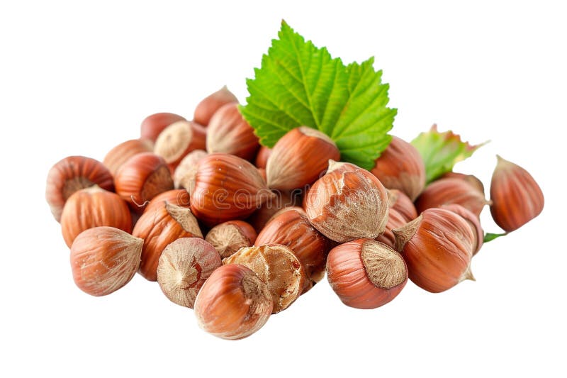 Hazelnuts Isolated on Transparent Background Stock Illustration ...
