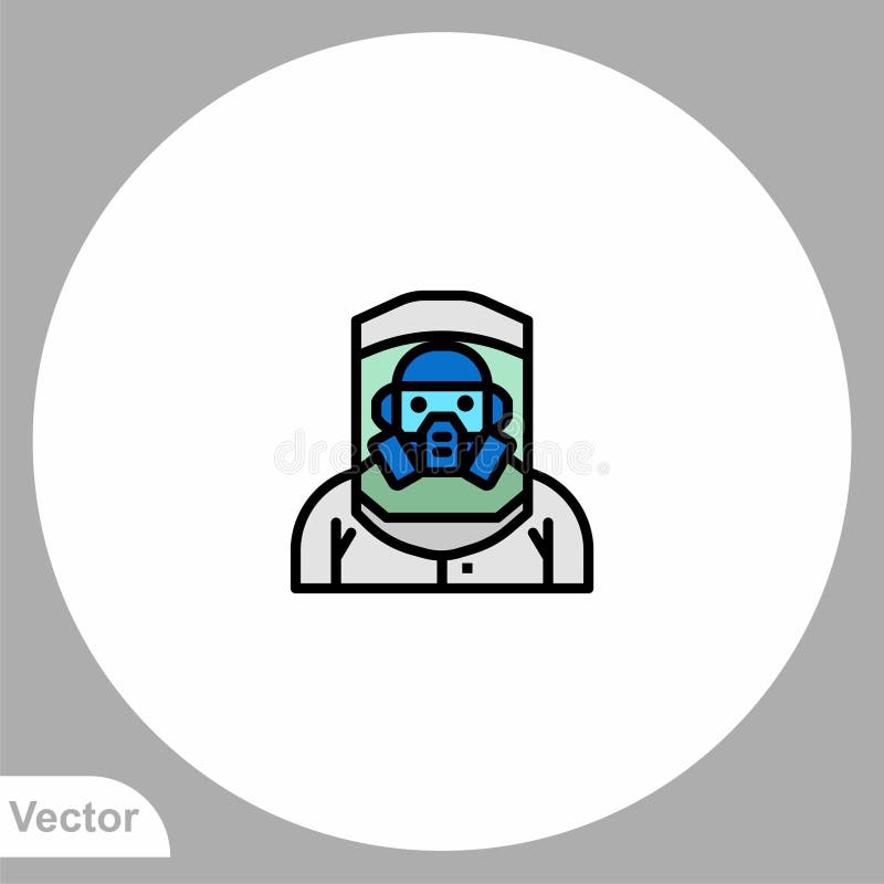 Hazmat Vector Icon Sign Symbol Stock Vector - Illustration of mask ...