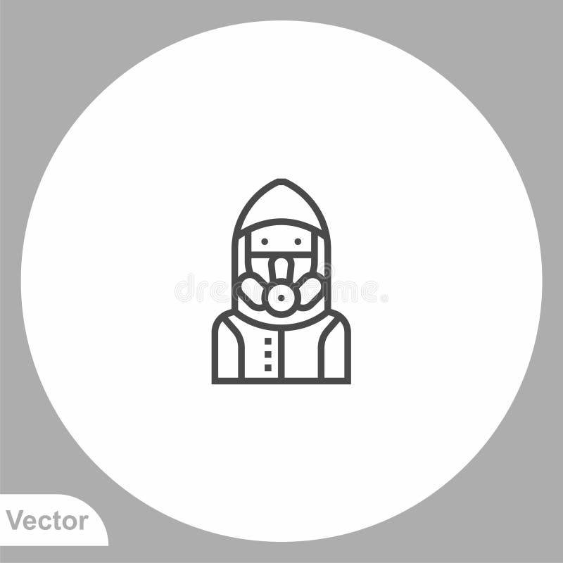 Hazmat Vector Icon Sign Symbol Stock Vector - Illustration of mask ...