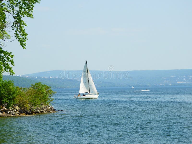 Hazy Hot Spring Boating Day on Cayuga Lake in the NYS FLX Editorial ...