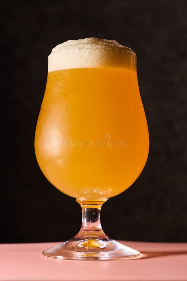 Hazy IPA Beer in Glass stock image. Image of foam, pale - 308387041