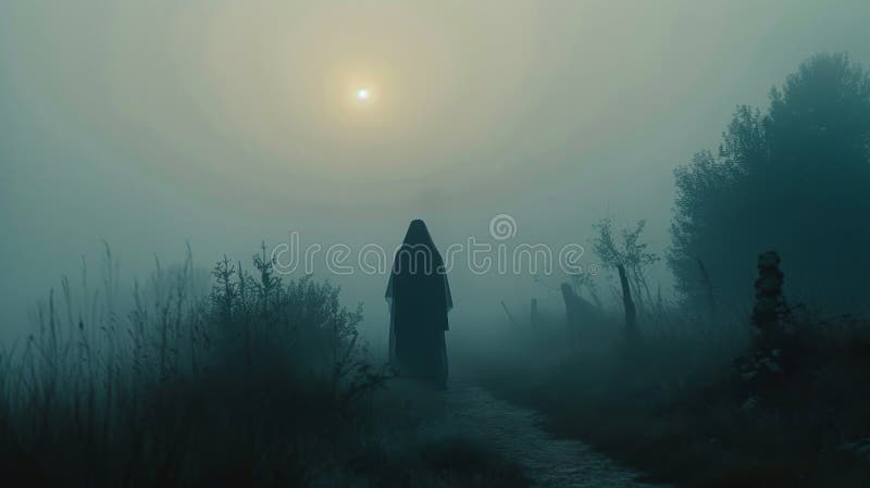 In the Hazy Light of Dawn Shadowy Forms Seem To Emerge from the Mist ...