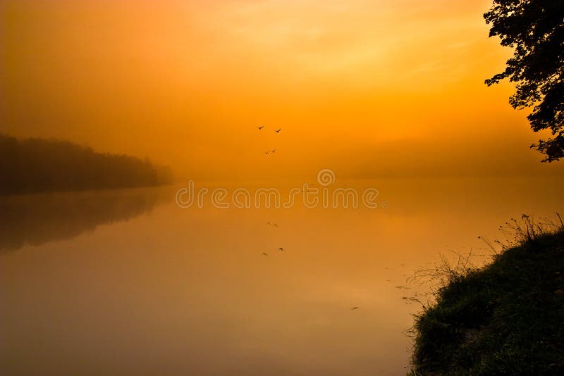 Hazy morning stock image. Image of solar, nature, ecology - 6427341