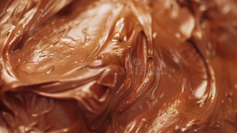 Hazy Vision of a Chocolate Spread Tempting the Senses Stock Image ...