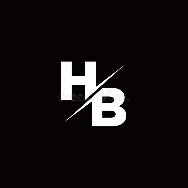 HB Logo Letter Monogram Slash with Modern Logo Designs Template Stock ...