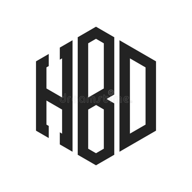 HBD Logo Design. Initial Letter HBD Monogram Logo Using Hexagon Shape ...