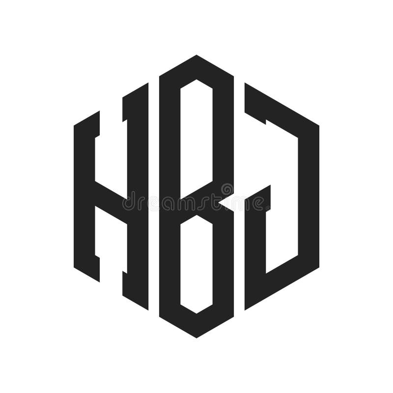 HBJ Logo Design. Initial Letter HBJ Monogram Logo Using Hexagon Shape ...