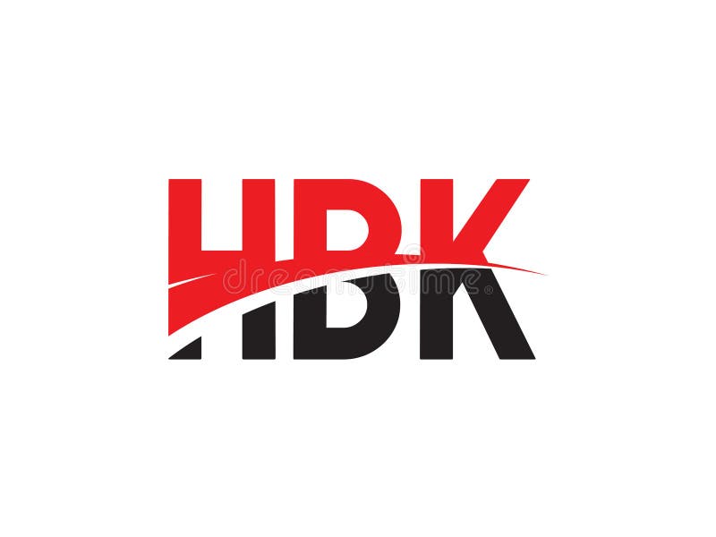 HBK Letter Initial Logo Design Vector Illustration Stock Vector ...