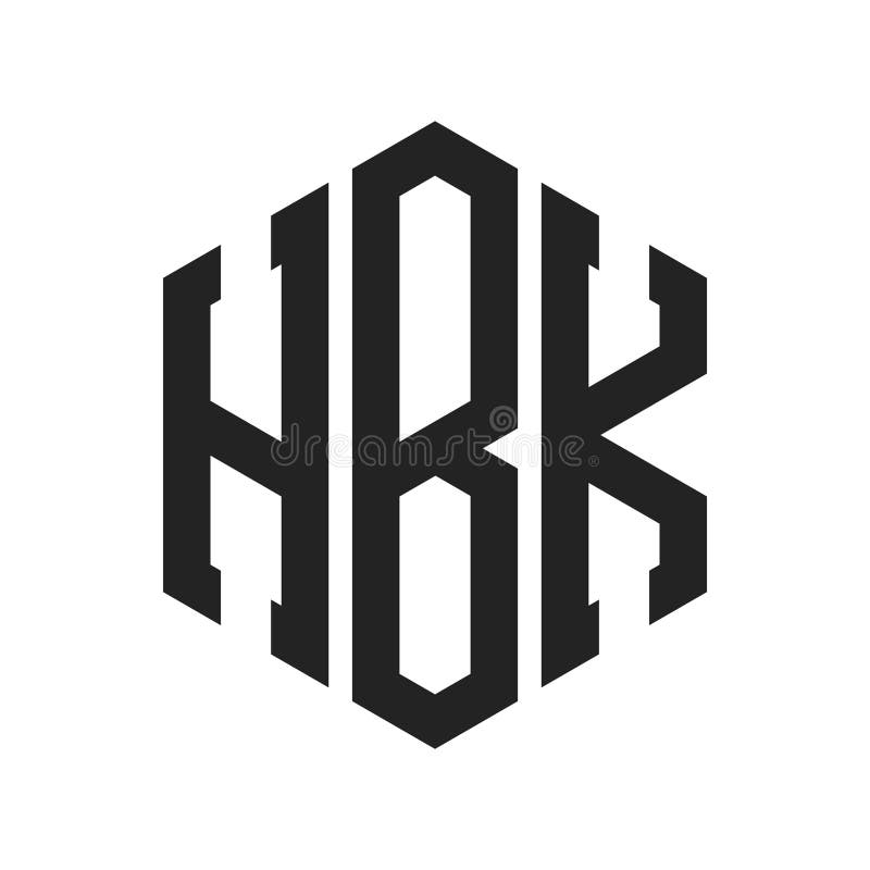 HBK Logo Design. Initial Letter HBK Monogram Logo Using Hexagon Shape ...