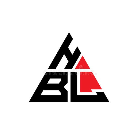 HBL Triangle Letter Logo Design with Triangle Shape. HBL Triangle Logo ...