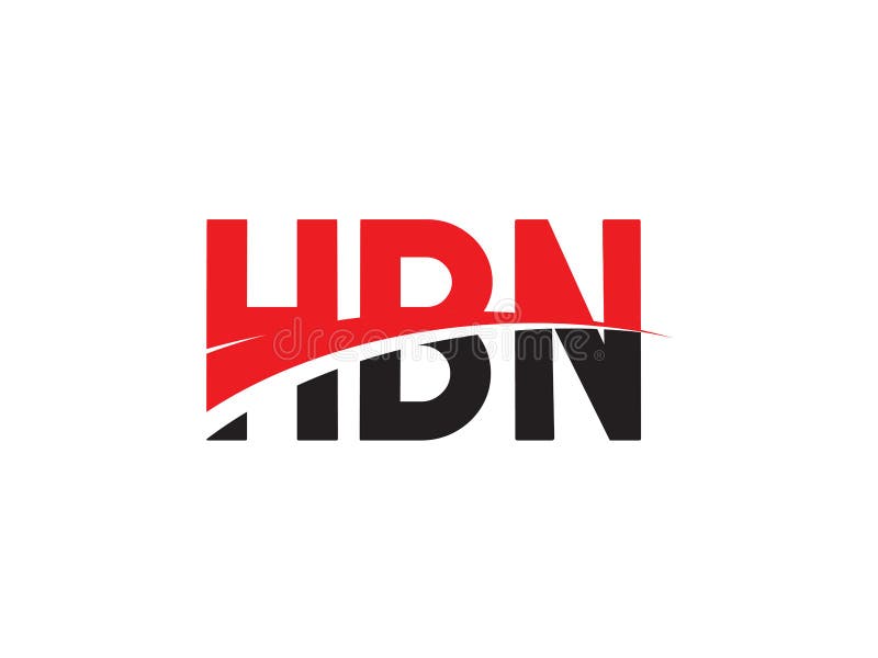 HBN Letter Initial Logo Design Vector Illustration Stock Vector ...