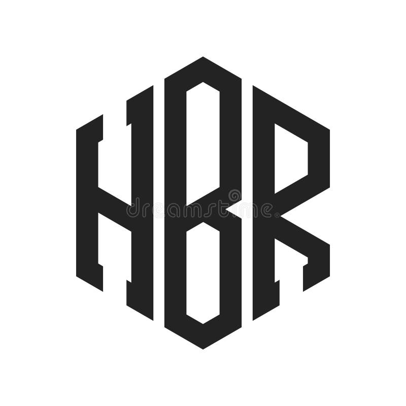HBR Logo Design. Initial Letter HBR Monogram Logo Using Hexagon Shape ...
