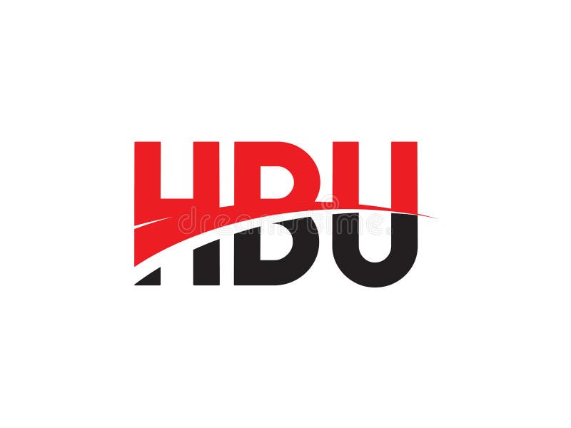 HBU Letter Initial Logo Design Vector Illustration Stock Vector ...